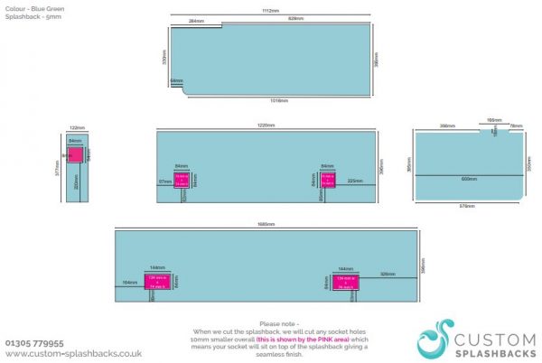 How to Measure round corners for your splashback - Custom Splashbacks
