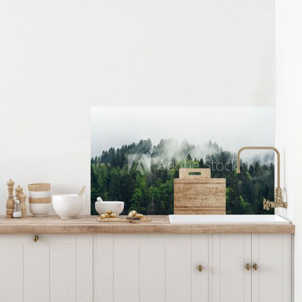 Misty Pine Forest Splashback | Custom Forest Splashbacks
