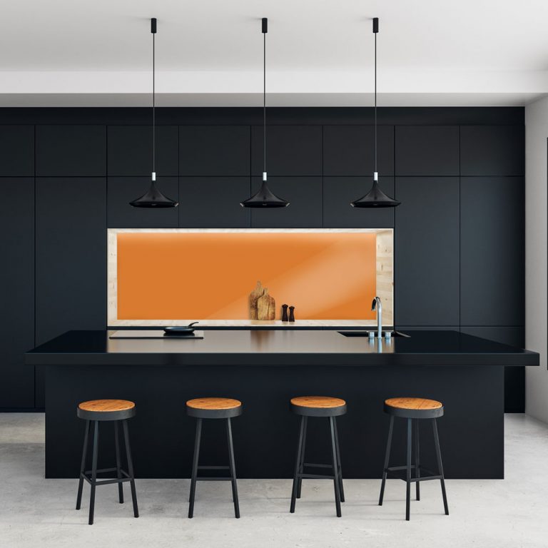 Orange Blossom Splashback | Custom Orange Splashbacks