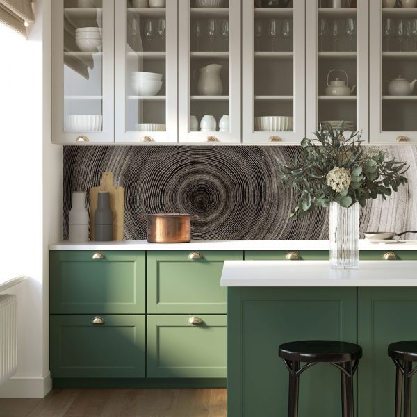 Organic Tree Rings Splashback | Custom Tree Splashbacks
