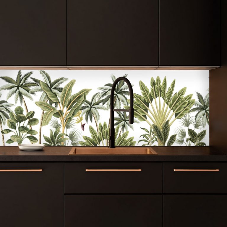 Palm Tops Splashback | Custom Palm Tree Splashbacks