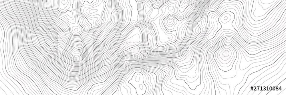 Topographic Contour Lines Splashback - Custom Splashbacks