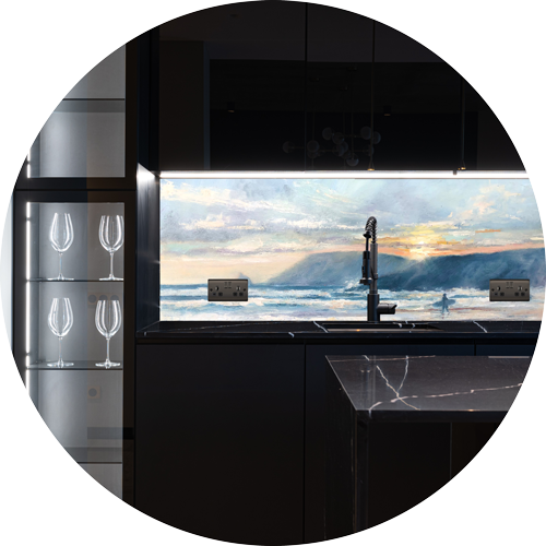Surf's Up Splashback | Custom Seascape Splashbacks