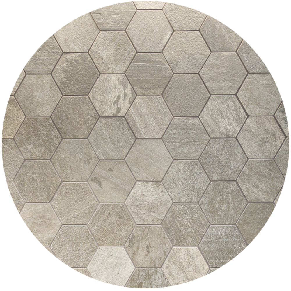 Neutral Hexagon Printed Tile Splashback Custom Splashbacks Neutral Hexagon Printed Tile Splashback Custom Splashbacks